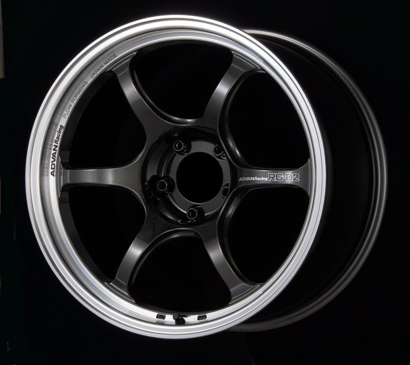 Advan RG-D2 15x7.0 +30 4-100 Machining & Black Gunmetallic Wheel ...