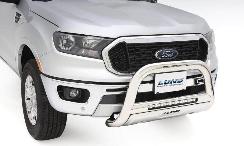 Lund 2019 Ford Ranger Bull Bar w/Light & Wiring - Polished Stainless ...