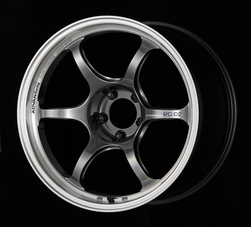 Advan RG-D2 15x7.5 +40 4-100 Machining & Racing Hyper Black Wheel ...