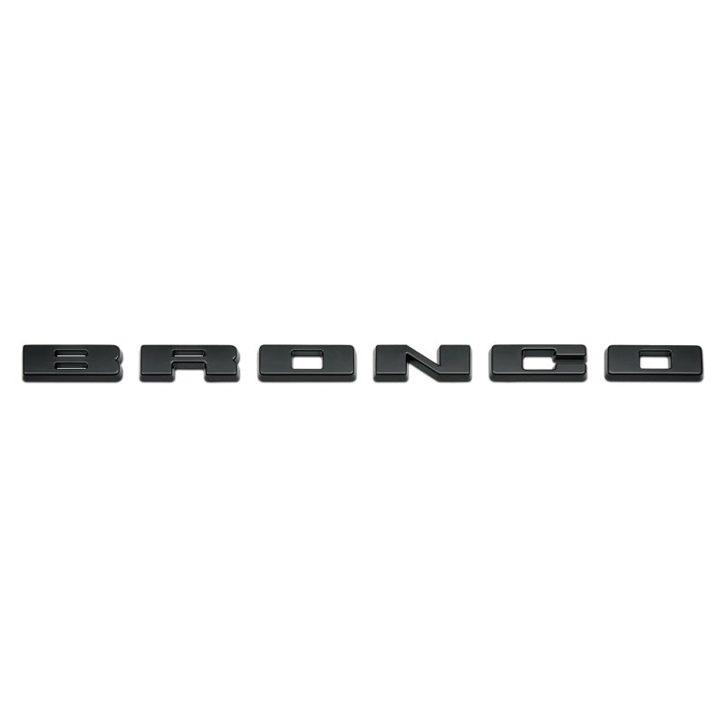 Ford Racing 2021+ Bronco Grille Lettering Overlay Kit - Black – Oishii ...